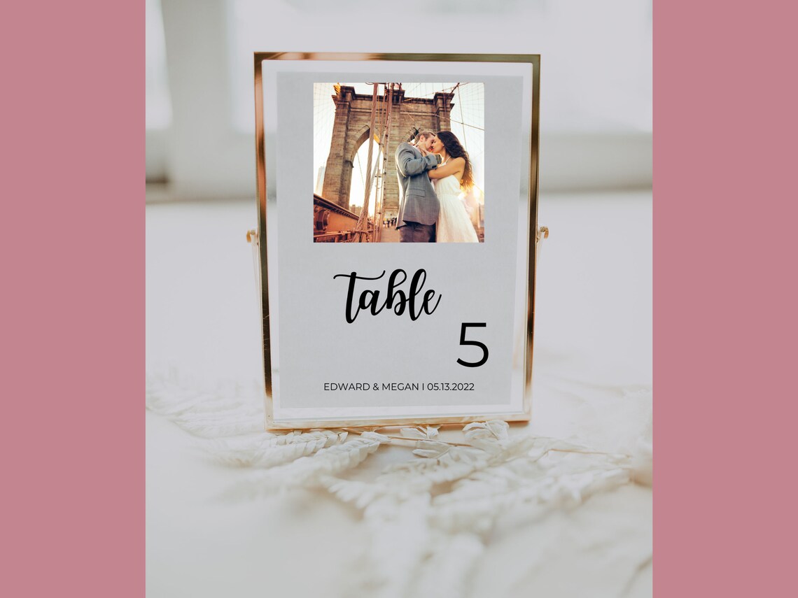 Table Numbers With Photos Digital Download Instant - Etsy