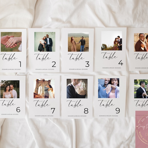 Photo Table Numbers - Etsy