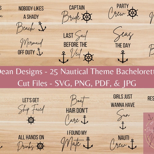 Nautical Bachelorette SVG Bundle Beach Bachelorette Svg - Etsy