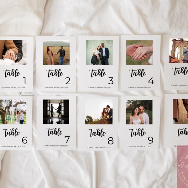 Photo Table Numbers - Etsy