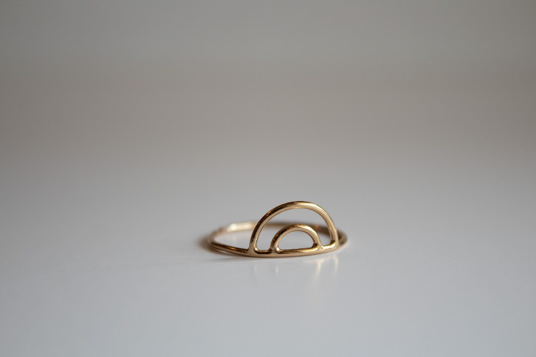 Rainbow Stacking Ring - Etsy