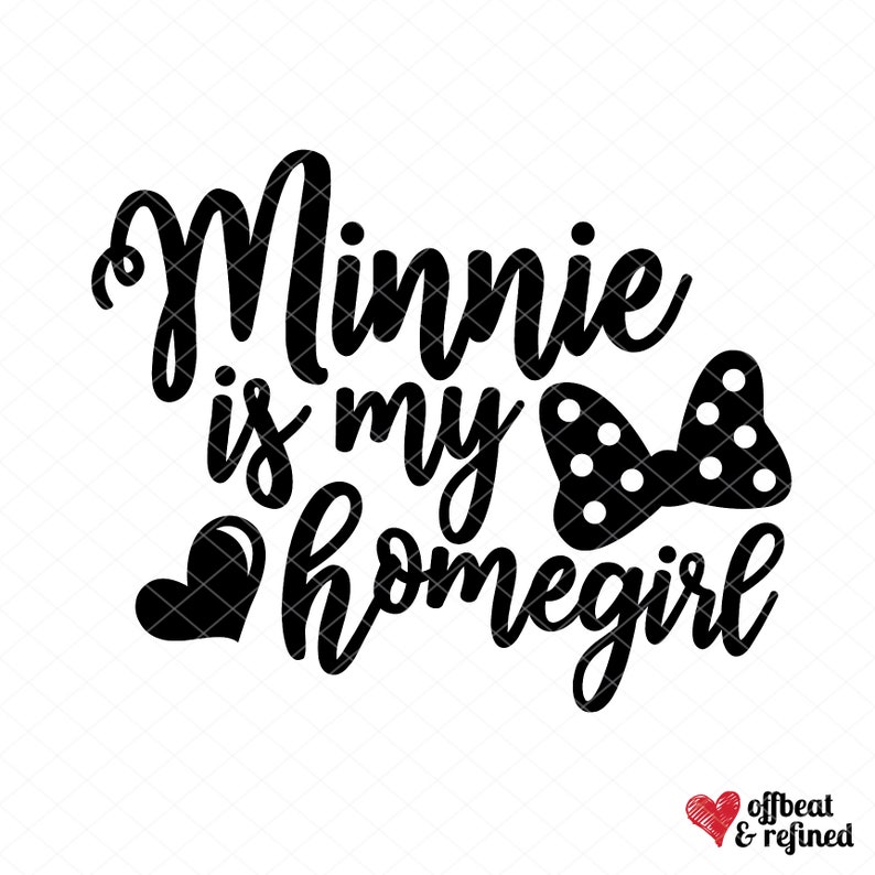 Minnie Mouse Shirt, SVG Cut File, Cute Kid's Adult T-shirt, Girl ...