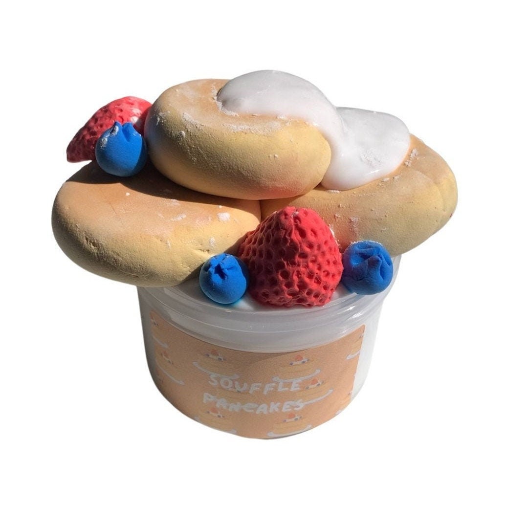 Soufflé Pancakes, DIY Clay Slime, Scented Like Strawberries, Best ...