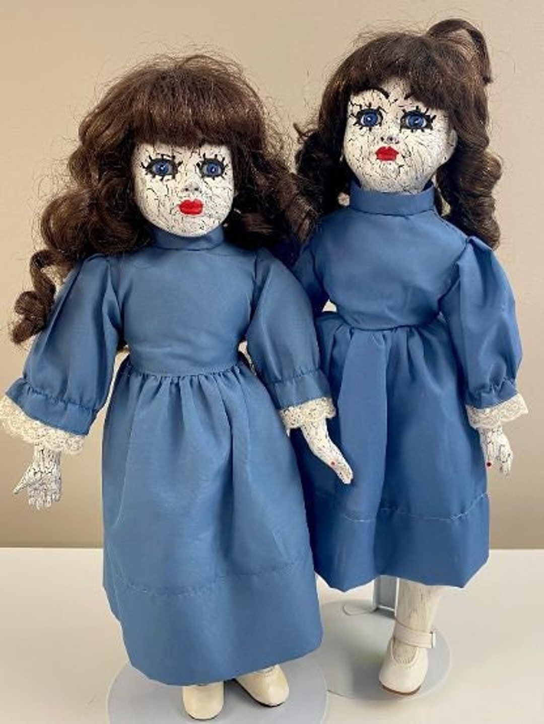 Creepy Twin Porcelain Dolls - Etsy