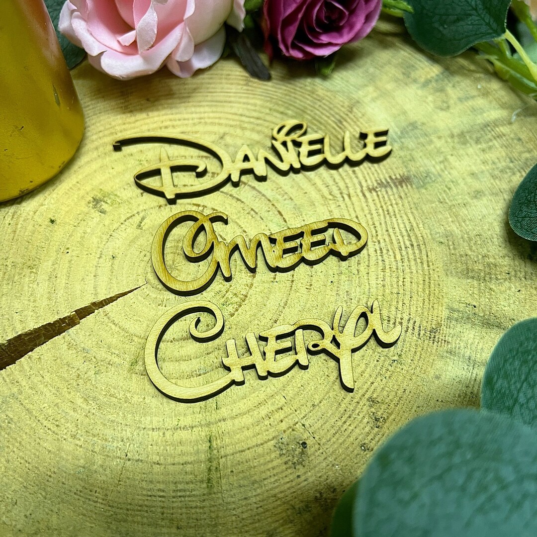Wooden Place Names / Settings- Disney Inspired Names - Wedding ...