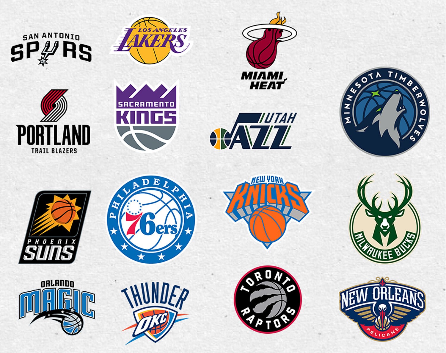 Logotipo de la NBA SVG 2021 Todo el equipo logotipo del | Etsy