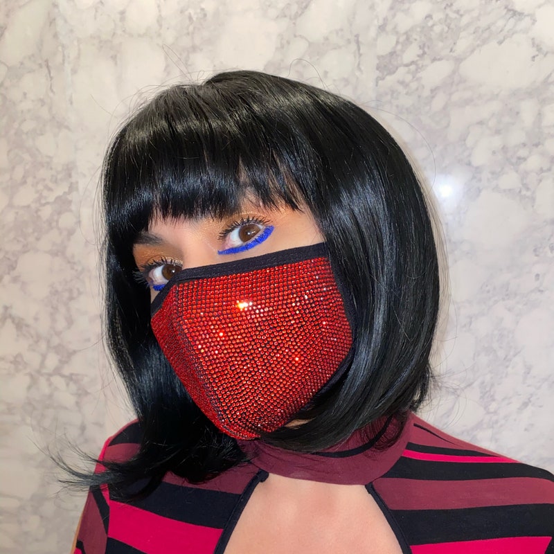 Rhinestone Masks - Etsy