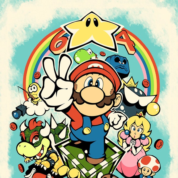 Super Mario 64 Wall Art - Etsy