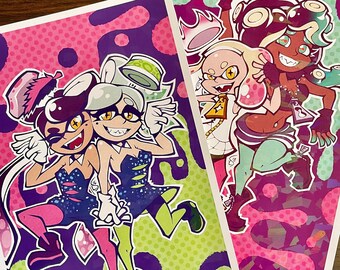 Splatoon Poster Inklings Wall Art Premium Canvas Print Game - Etsy