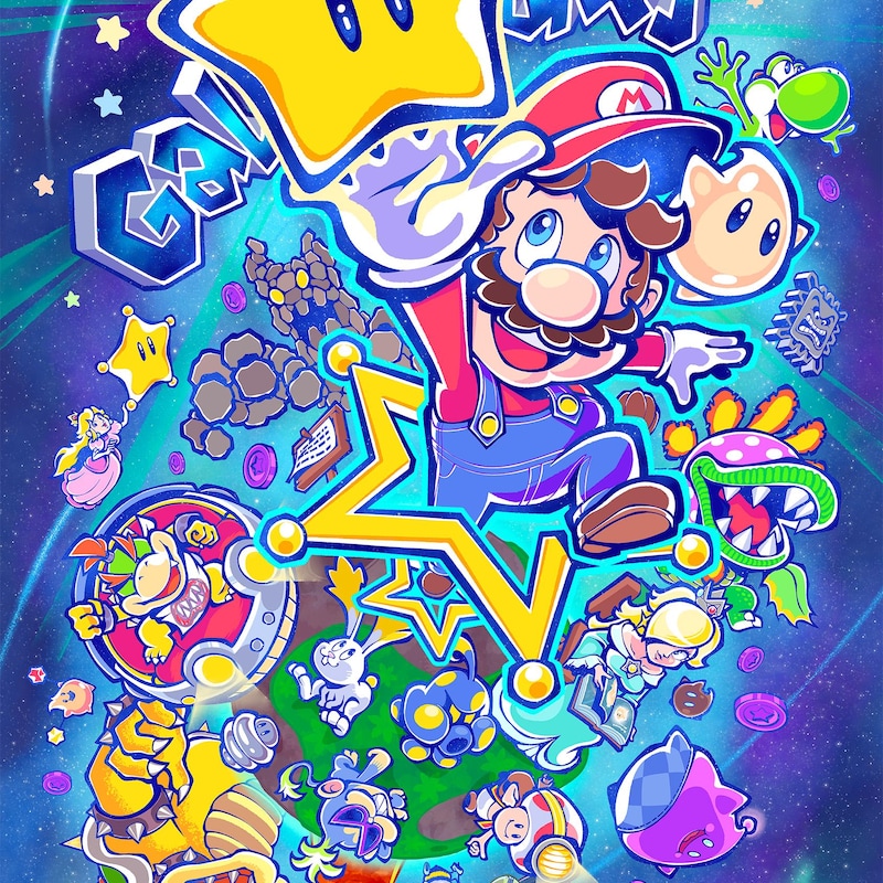 Mario Movie Galaxy Poster - Etsy