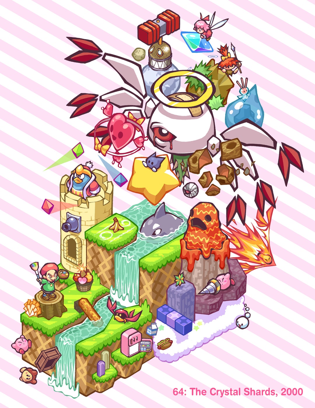 64: the Crystal Shards [8.5x11 Print] - Etsy