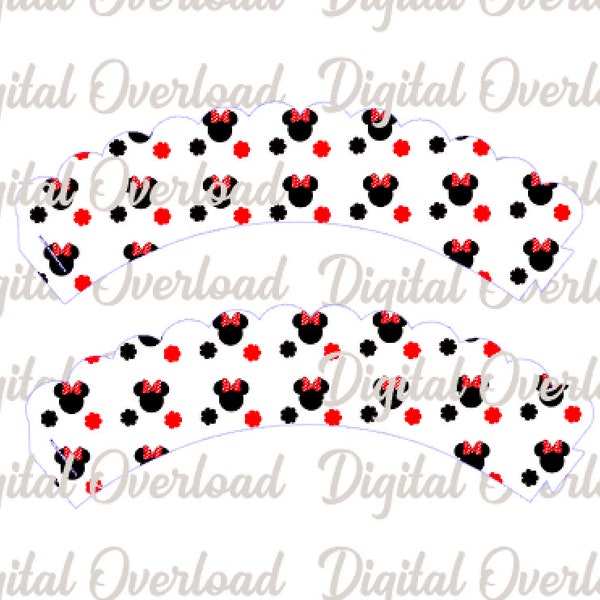 Mickey Mouse Cupcake Wrapper - Etsy