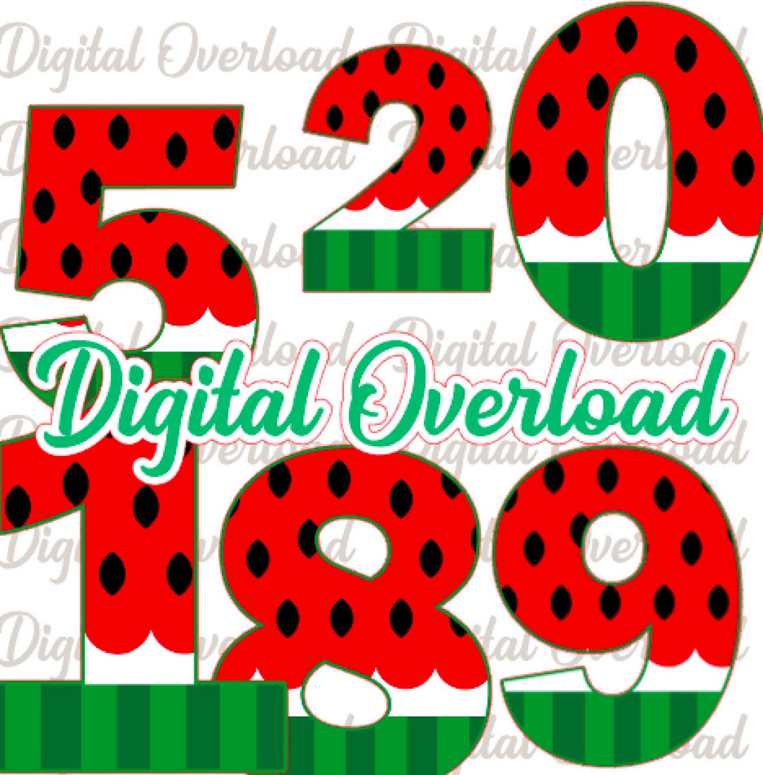 Watermelon One in a Melon Digital File Clipart PNG - Etsy UK