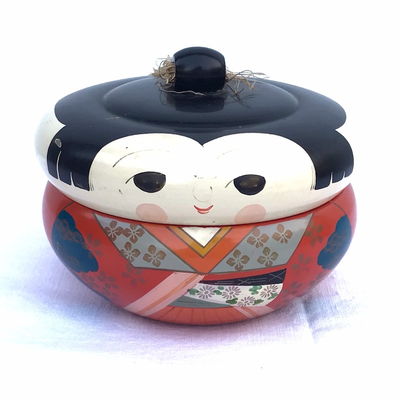 Japanese Kokeshi Box - Etsy