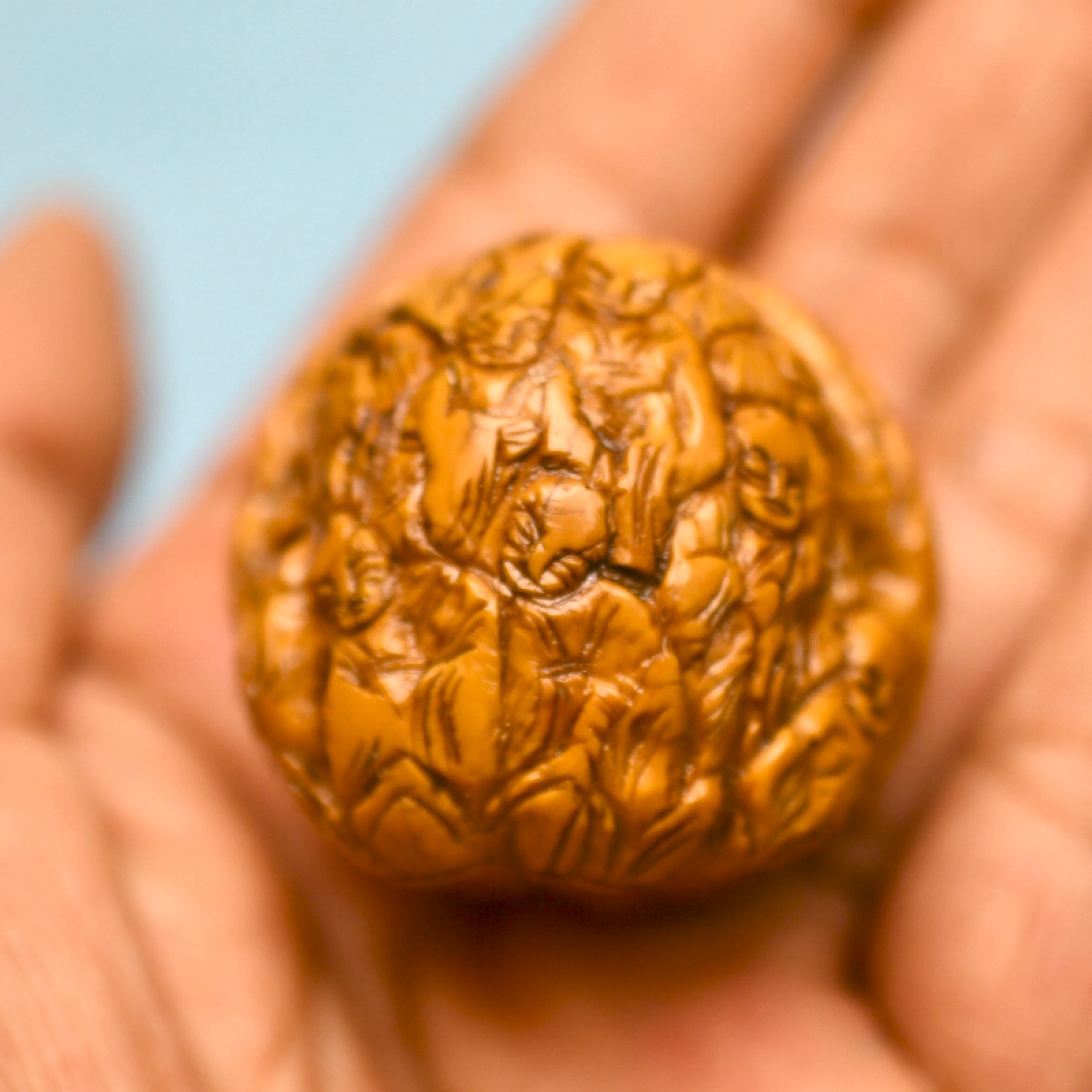 Hand Carved Walnut c. 1950 Chinese Decor | Etsy