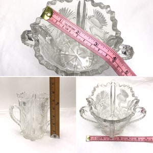 Antique Clear Higbee Pressed Glass Spooner Vase With Double Handles - Etsy