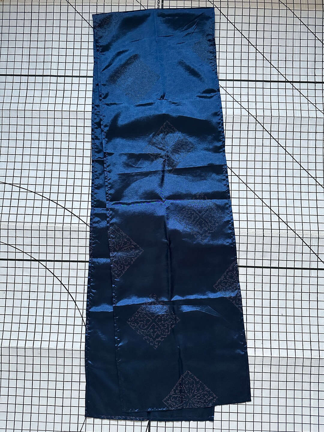 Blue Square Diamond Table Runner Clothing 12" X 84” - Etsy UK