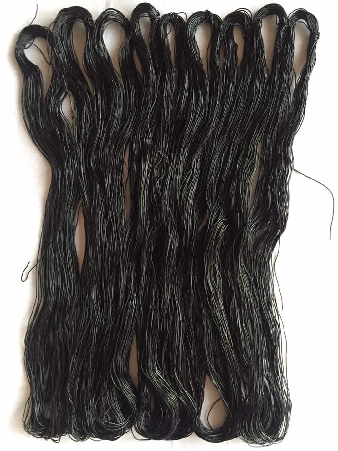 1 Bundle African Black Rubber Hair Thread Vinyl Tubes Braiding ...
