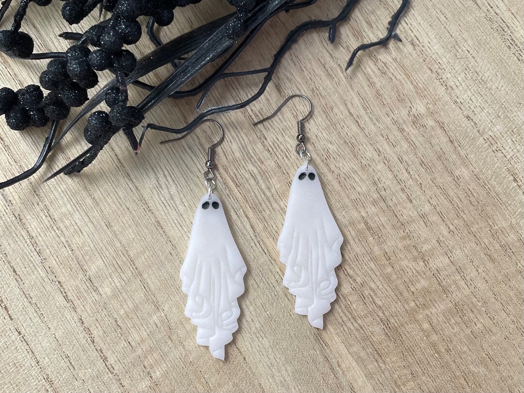 Polymer Clay Glow in the Dark Ghosts, Cernit Translucent Clay - Etsy