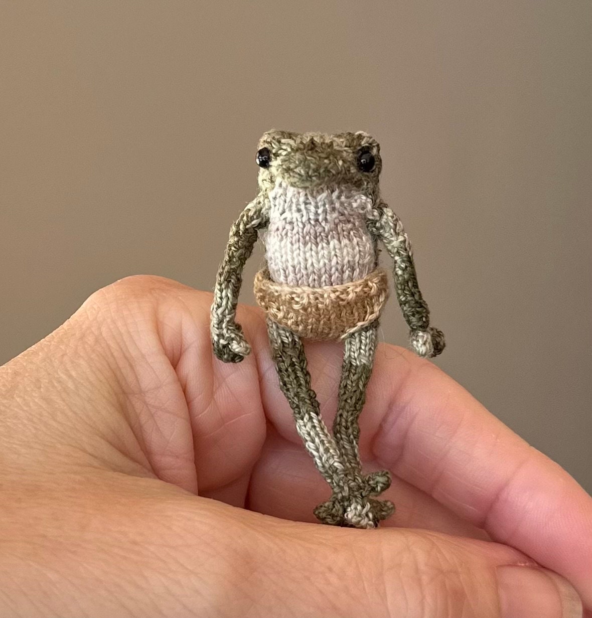 Little Knitted Froglet - Etsy