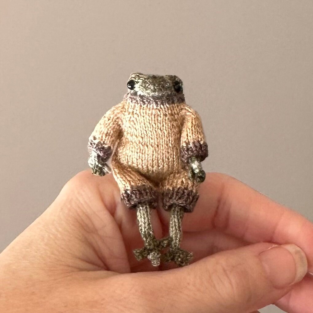 Little Knitted Froglet - Etsy