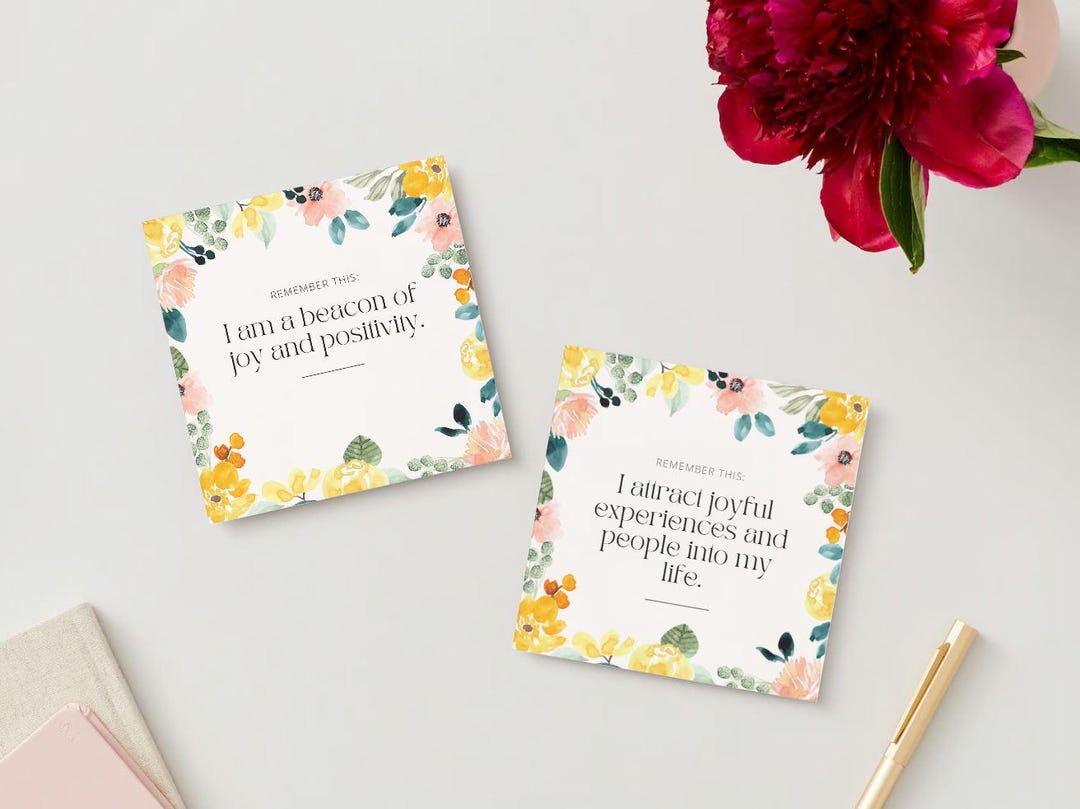 Daily Joy Affirmation Cards - Gifts of Joy - Daily Reminders (20 Cards ...