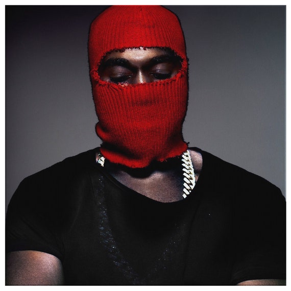 Kanye West Red Mask Drawing