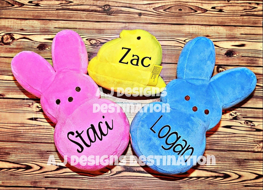 Authentic Peeps Bunny Plush peeps Bunny Blush Easter Bunny Plush Yellow ...