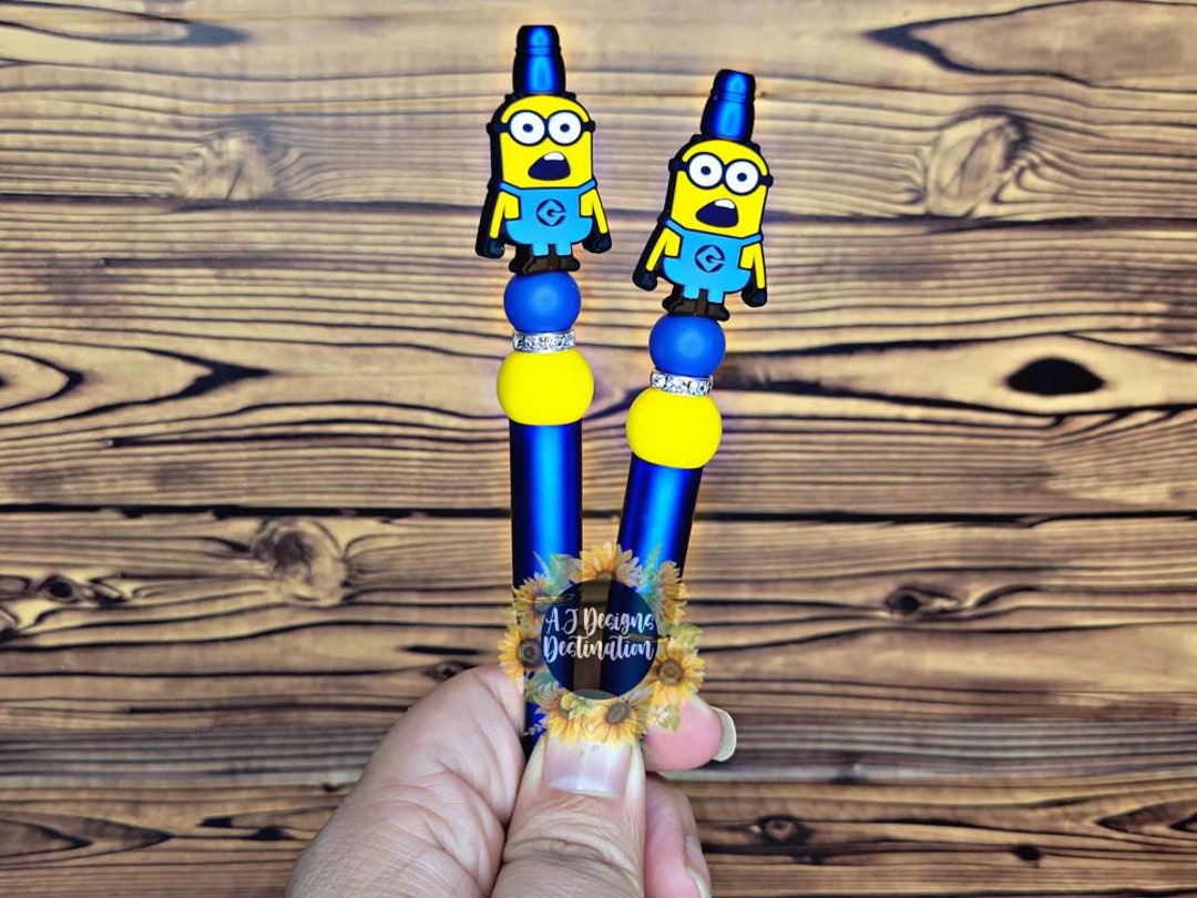 Minion Beaded Ink Pens Beaded Ink Pens - Etsy