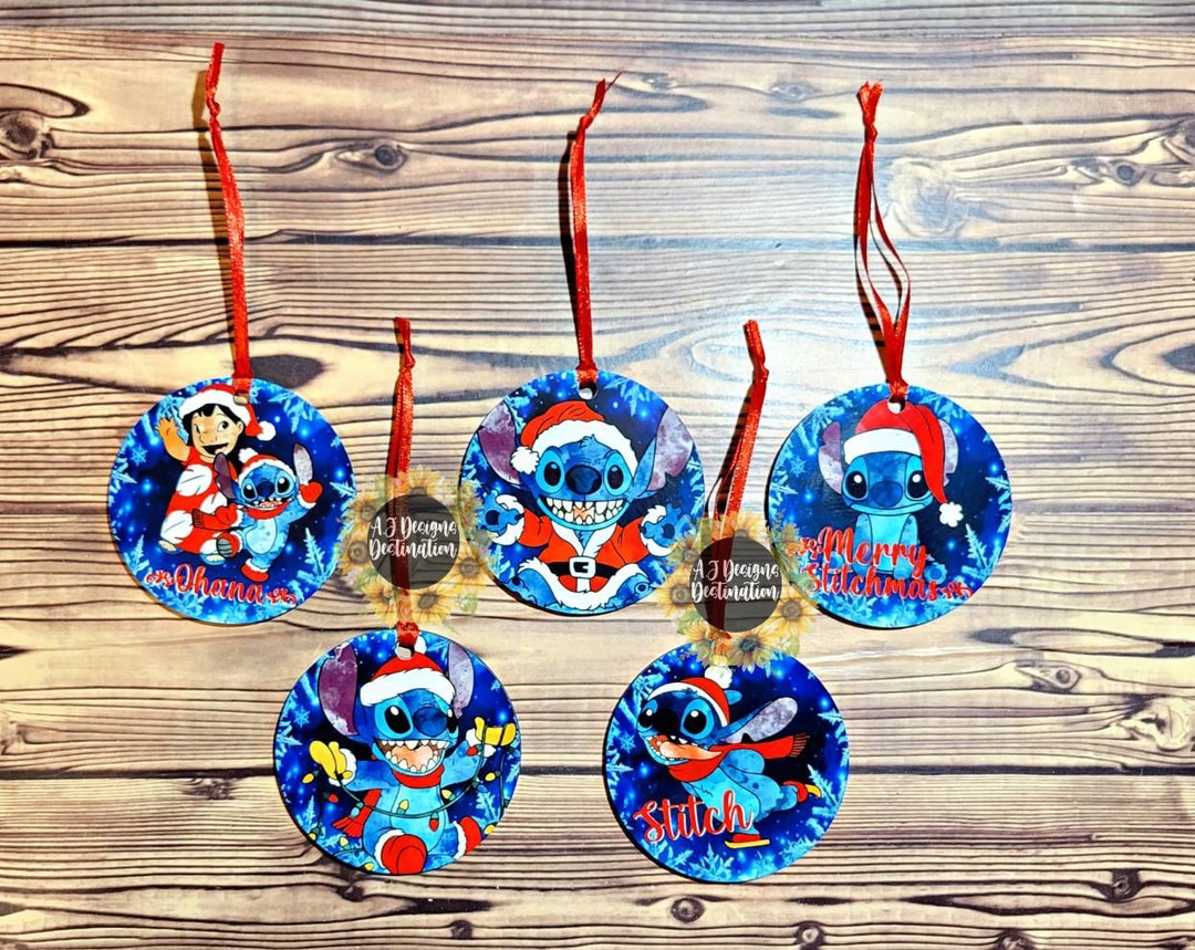 Stitch Ornament Stitch Christmas Tree Decor Merry Stitchmas Ornament ...