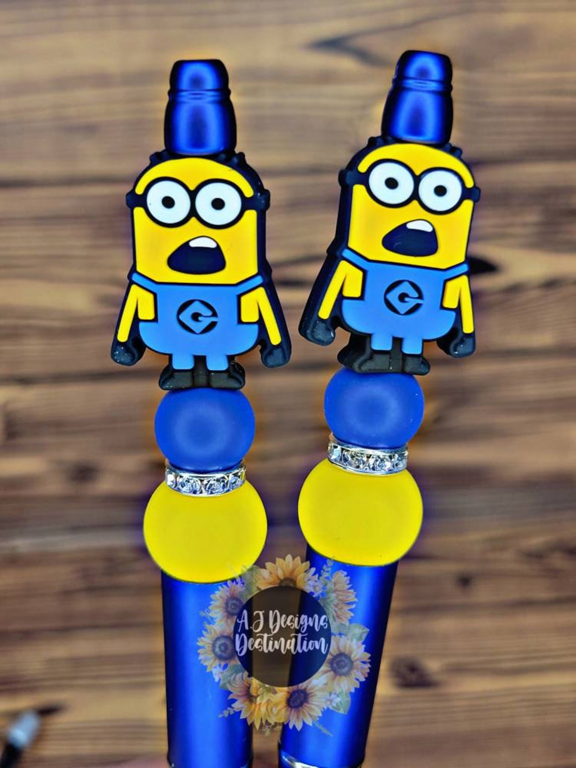 Minion Beaded Ink Pens Beaded Ink Pens - Etsy