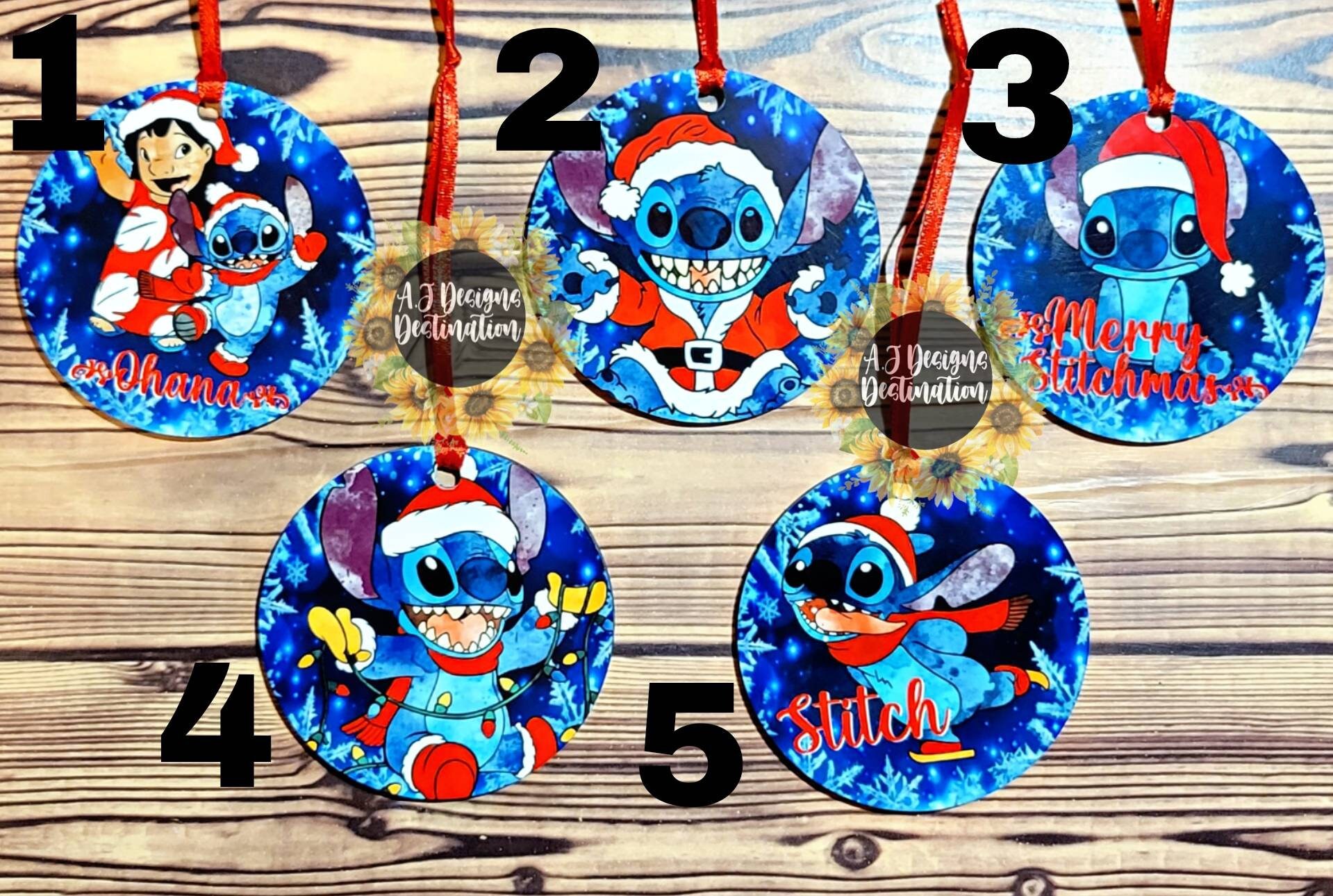 Stitch Ornament Stitch Christmas Tree Decor Merry - Etsy