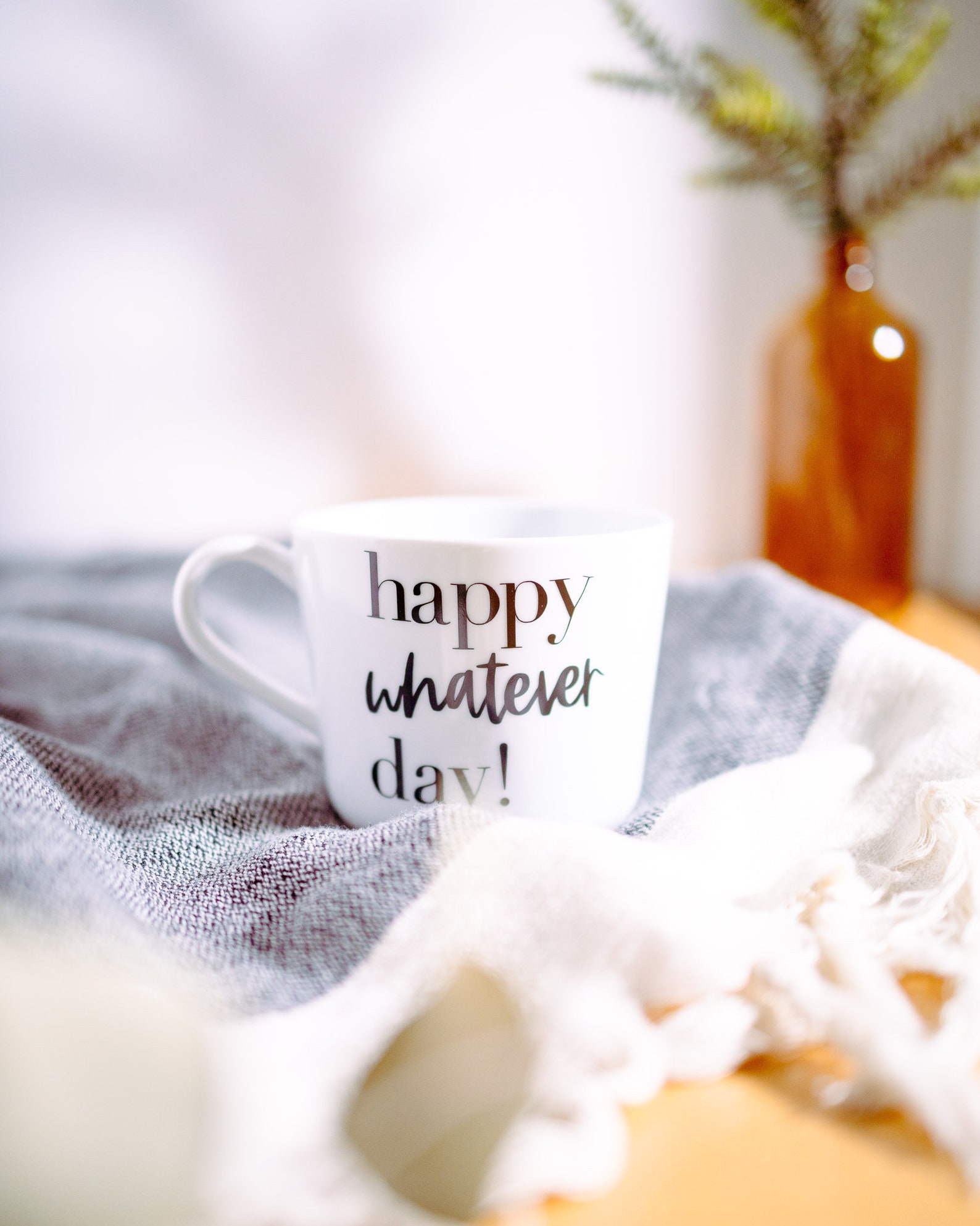 Happy Whatever Day Mug Quotechic Gift for Grad White 12oz Unique Mug ...