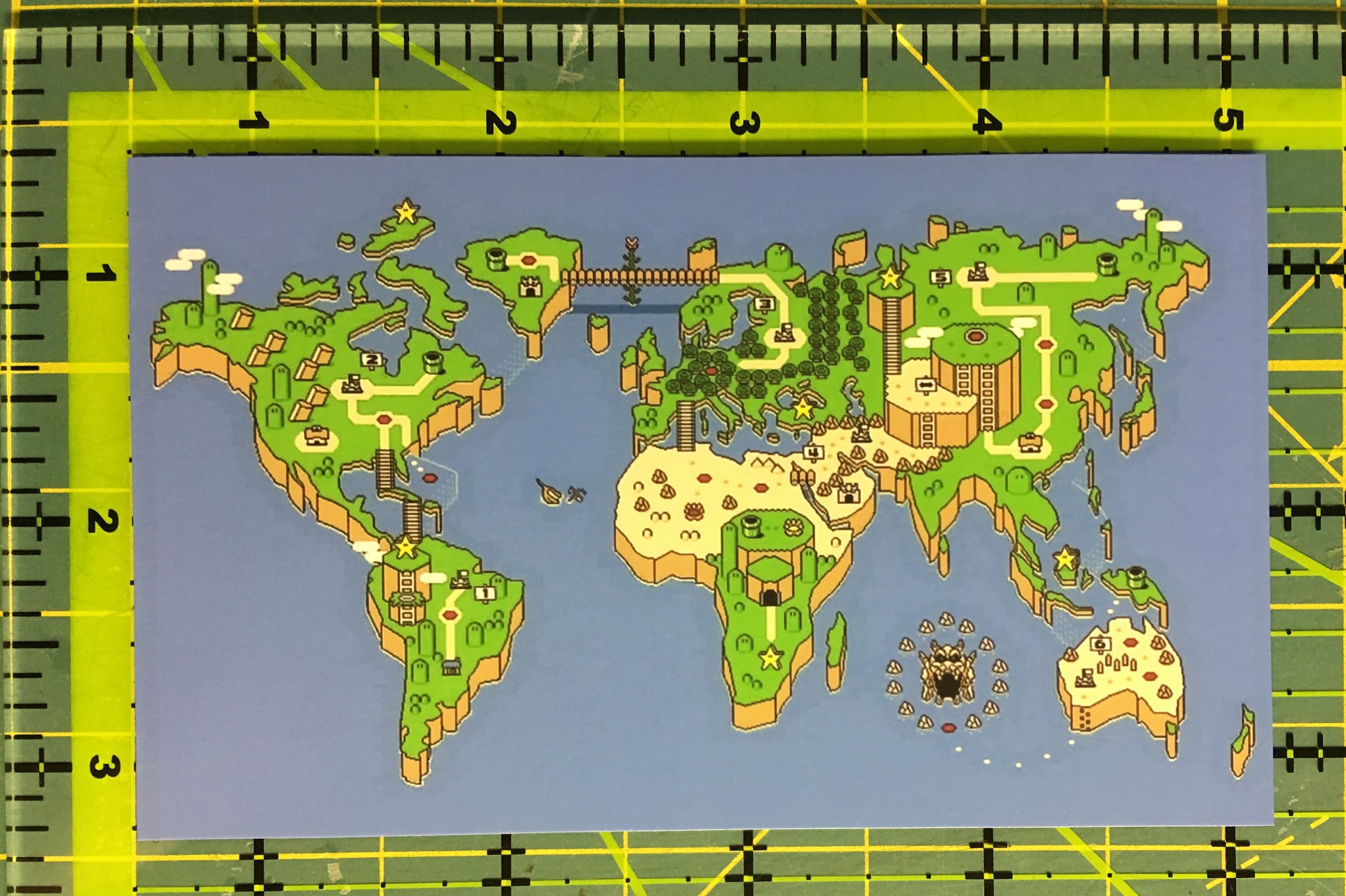 Super Mario World Map Magnet | Etsy