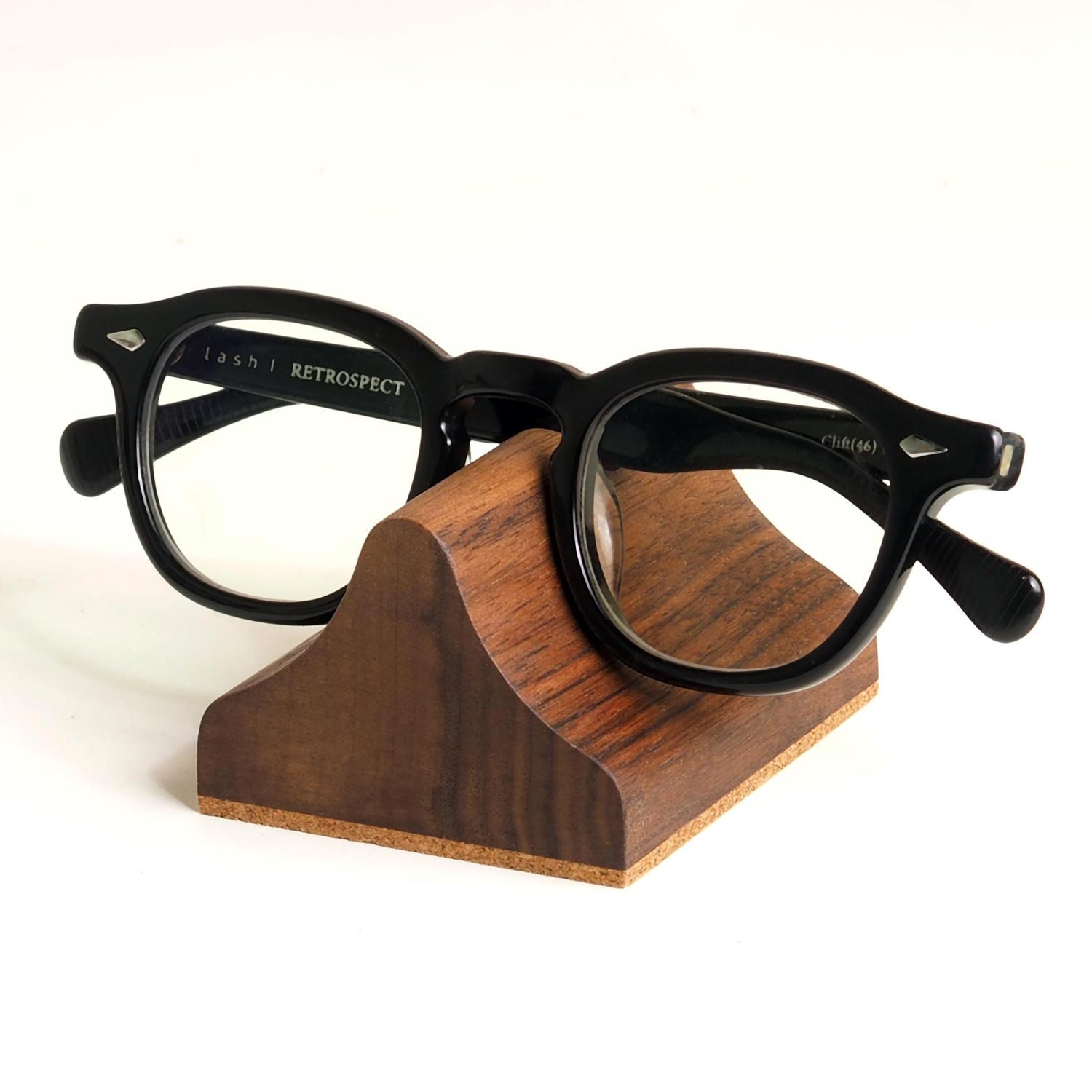 Handmade Wood Carving Eyeglasses Stand Wood Eyeglass Holder Sunglasses Display Stand Home Office