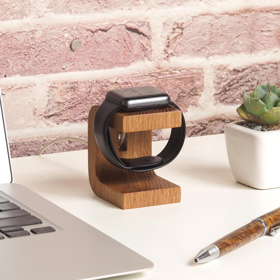 Wooden Apple Watch Stand, Magnetic Stand for Apple Watch ...