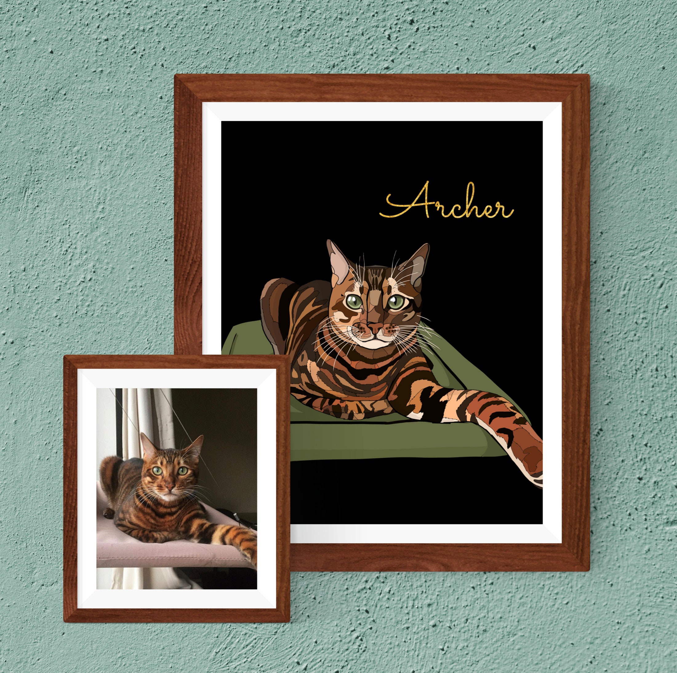 CUSTOM Pet Portrait Pet Portrait Pet Memorial Pet Portrait - Etsy