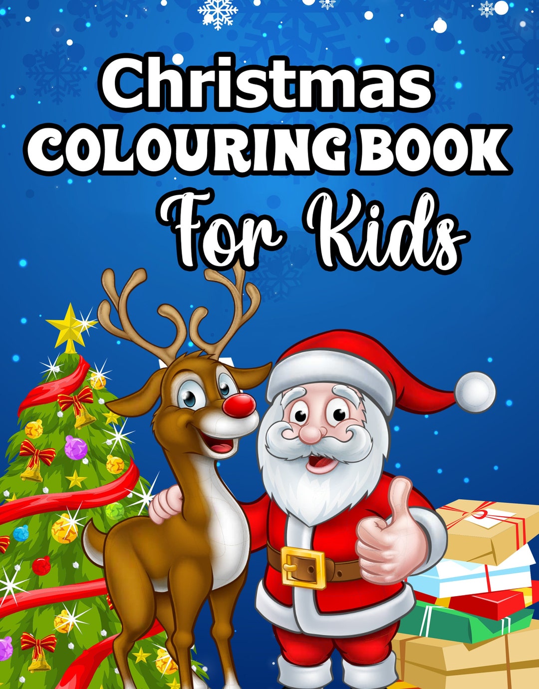 Kids Christmas Colouring Book 300+ Pages, Downloadable Christmas ...
