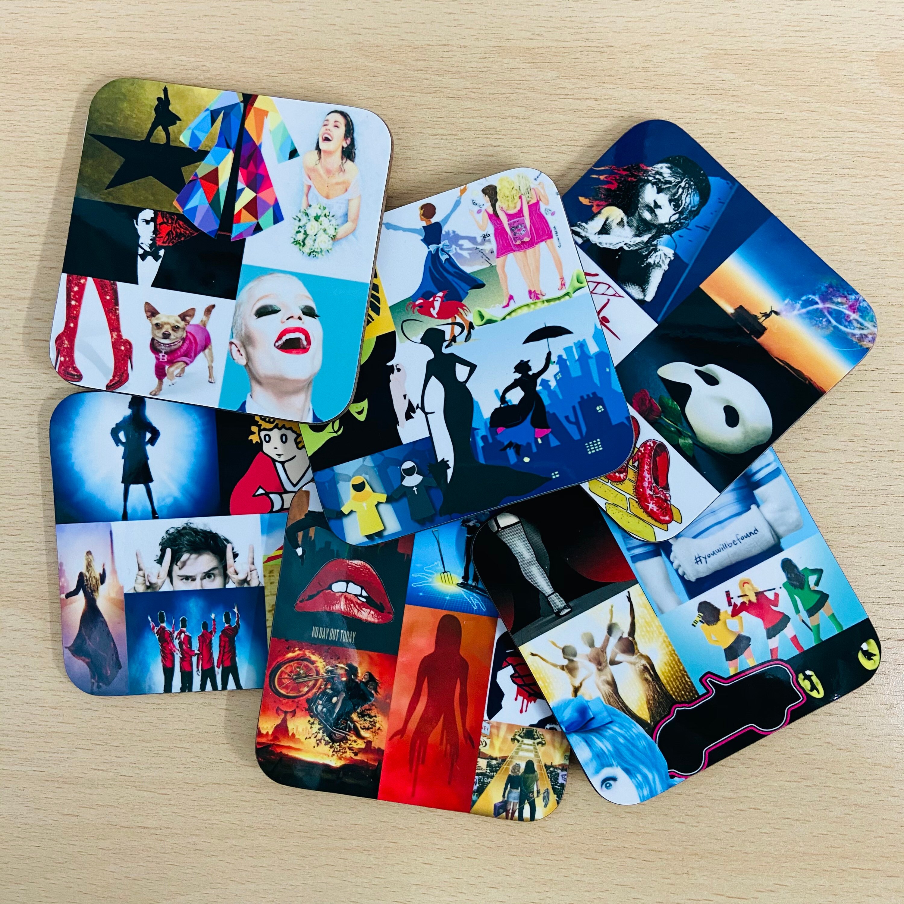 Musical Theatre Photo Coasters Collage Print of Your - Etsy UK