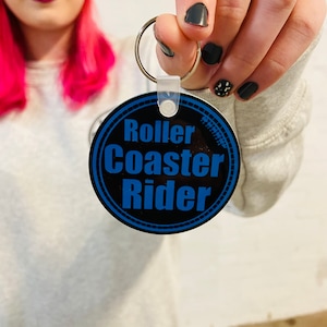 Rollercoaster Rider Keyring Design for Amusement Park Bag Tag as ...