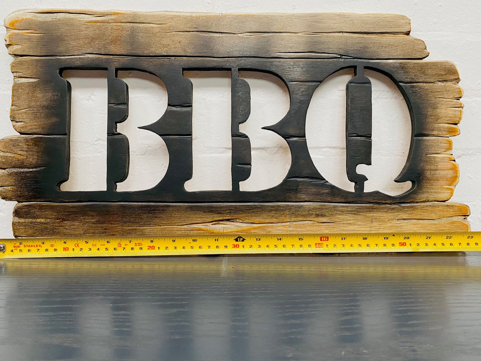 Handmade Wooden Barbecue Sign for Garden Decoration Wood BBQ | Etsy