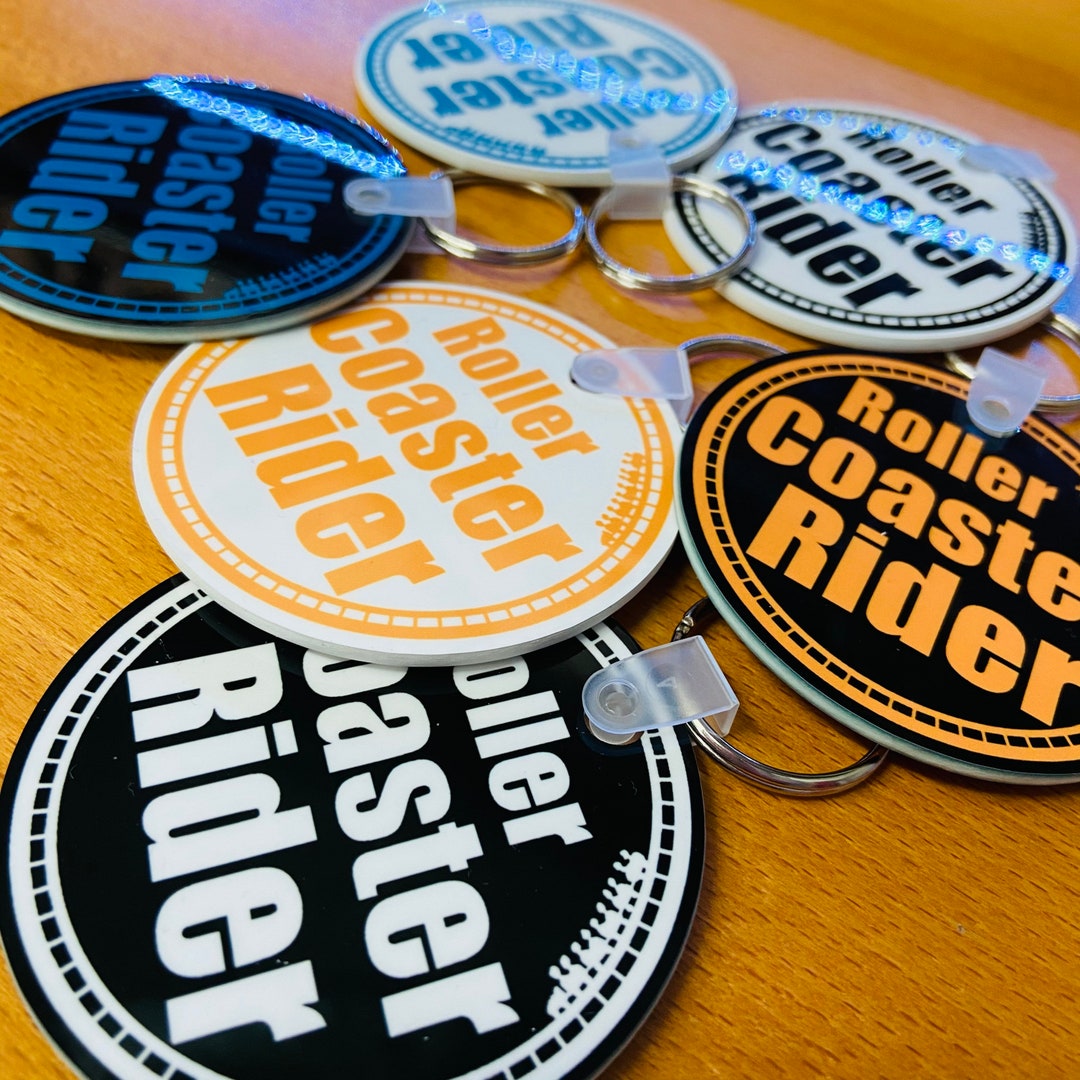 Rollercoaster Rider Keyring Design for Amusement Park Bag Tag as ...