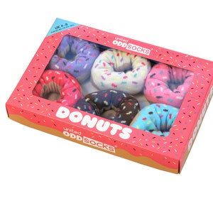 Adult Donuts Gift Box Sock Set for Her Six Unique and Quirky - Etsy