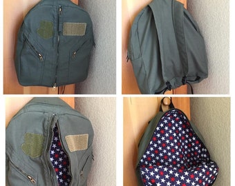 Flight Suit Bag, Military Tote, Recycled Flight Suit Bag, Usmc Bag ...