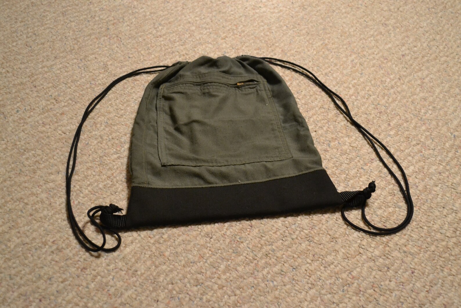 Draw String Backpack, Upcycled Retired Uniform Backpack - Etsy