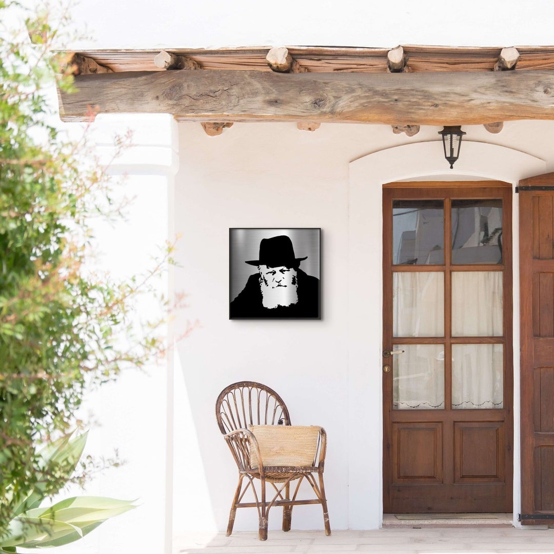 The Lubavitcher Rebbe Picture From Stainless Steel | Picture of the ...