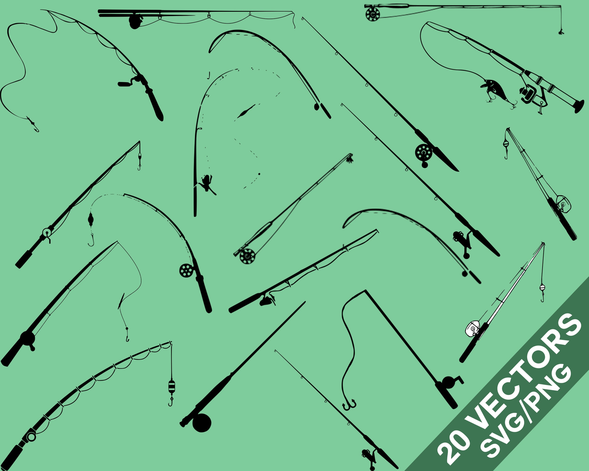 Fishing Rod Vector Png