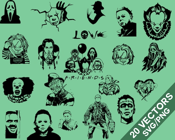 Horror Movie Vector Pack SVG PNG Horror Movie clip art - Etsy España