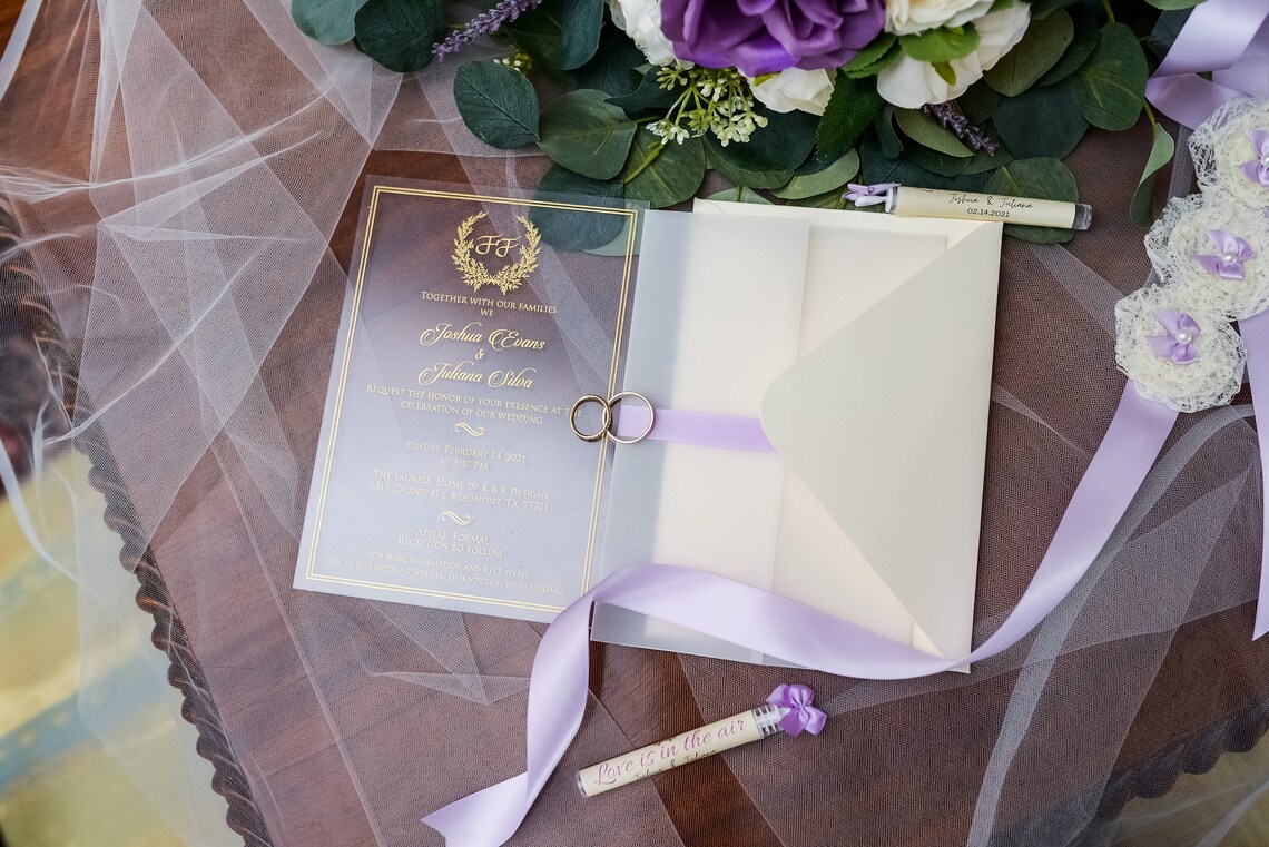 Personalized Acrylic Wedding Invitation - Etsy