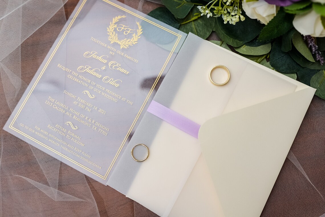 Personalized Acrylic Wedding Invitation - Etsy